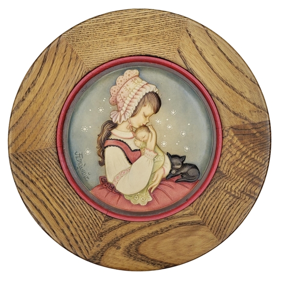 Anri | Accents | Vintage 976 Anri Ferrandiz Mothers Day Plate Mother ...